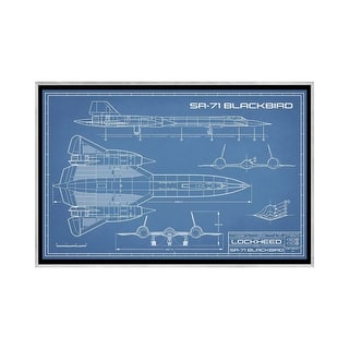 iCanvas "SR-71 Blackbird Spy Plane Blueprint" by Action Blueprints ...
