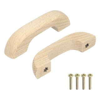 Beech Wood Cabinets Drawer Pulls Handles, Wood Color - Bed Bath ...
