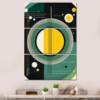Designart "Mid-century Retro Dimensions IV" Modern Midcentury Canvas ...