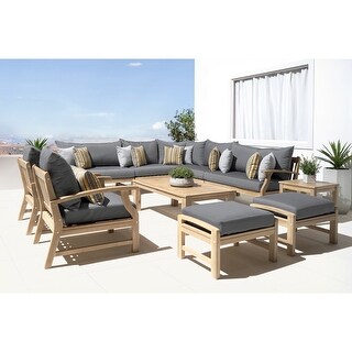 Kooper 11 Piece Sunbrella Outdoor Patio Estate Collection - Bed Bath ...