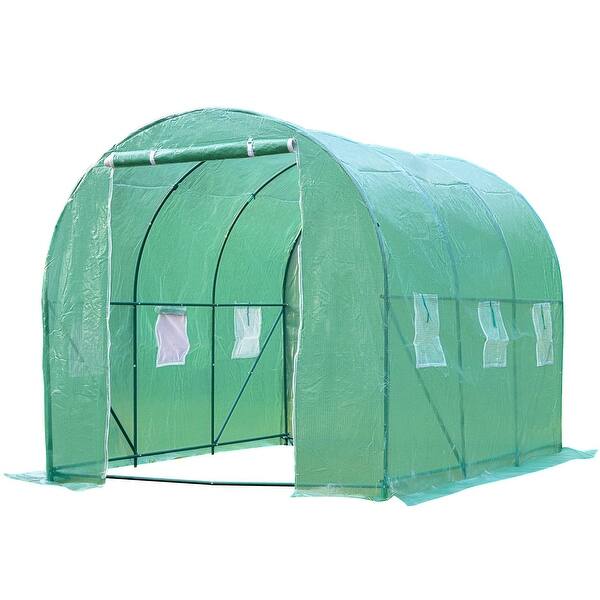 Walk-in GreenHouse L10'xW7'xH7'Plastic Mini Greenhouse Kit Indoor ...