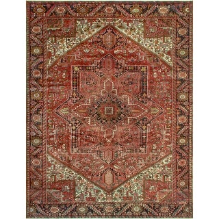 Fine Vintage Bakhtiari Monty Rust/Eggplant Rug - 9'10" x 12'7" - Bed ...