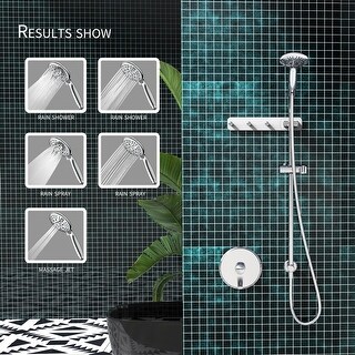 Multi Function Shower Head Shower System With Storage Hook - Bed Bath ...