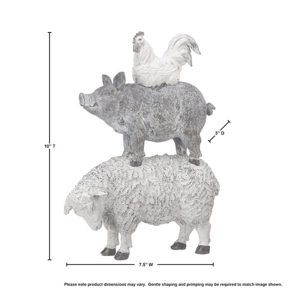 Resin Farm Animal Stack 10" - 10 - Bed Bath & Beyond - 39942861
