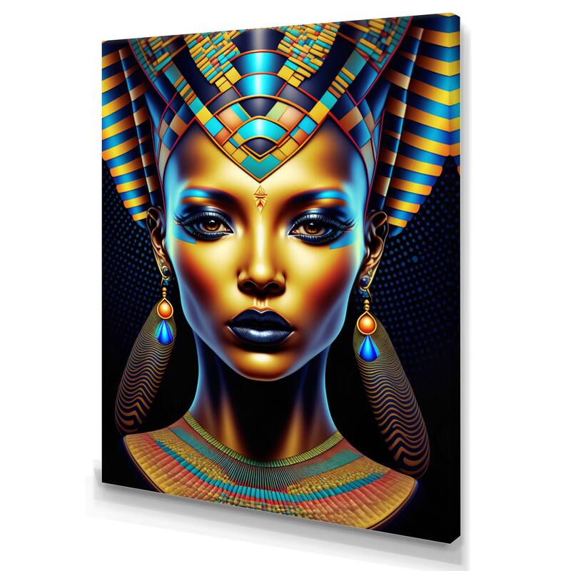 Designart "Nefertiti Beautiful Egyptian Goddess I" Egyptian Woman ...