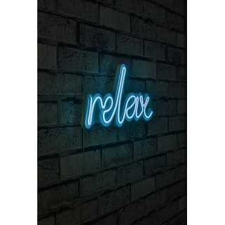 15" Novelty Relax Led Neon Sign Wall Décor - Bed Bath & Beyond - 36874704