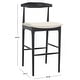 SAFAVIEH Lionel Retro 30-inch Bar Stool - 22 in. W x 21 in. D x 42 in ...