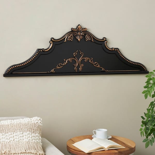 black scroll wall decor