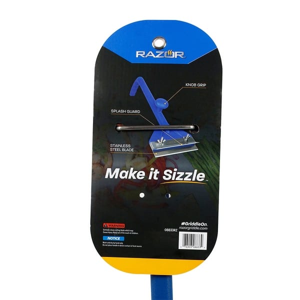 Razor Commercial Grade Griddle Scraper Stainless With Knob Grip ...