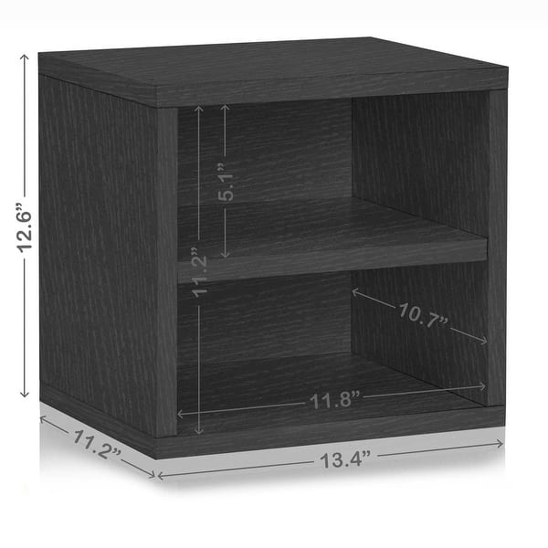 Way Basics Modular Connect Shelf Cube Stackable Cubby (Tool-free ...