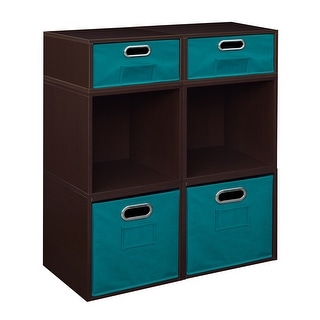 Noble Connect Storage Set- 4 Full Cubes/2 Half Cubes with Foldable ...