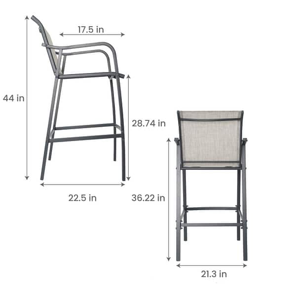 Lightweight Bar Height Barstools Outdoor Bar Stools Patio Bar Chairs ...