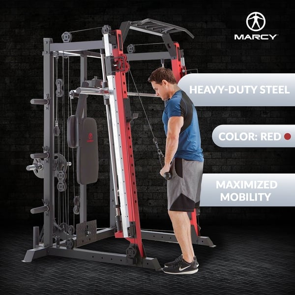 Marcy SM-4033 Smith Machine Cage Multi Purpose Home Gym Training System ...