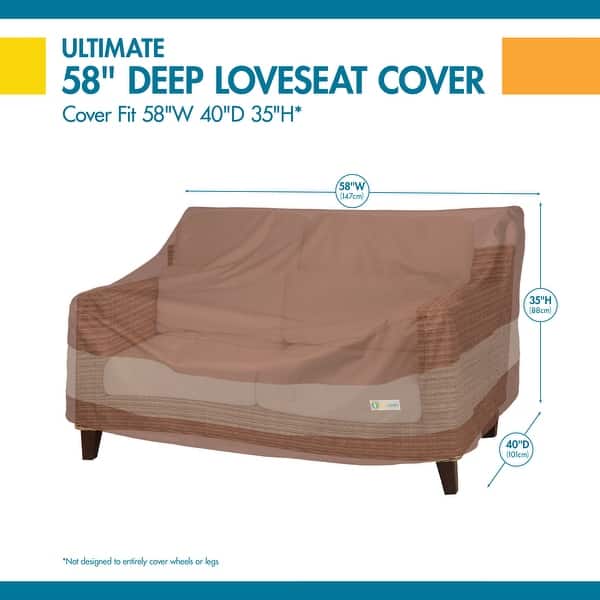 DUCKCOVERS Ultimate Waterproof Outdoor Loveseat and Sofa Cover - Bed Bath & Beyond - 27300080
