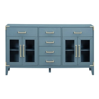 60 Inch High-quality MDF Sideboard with Adjustable Shelves and Solid ...