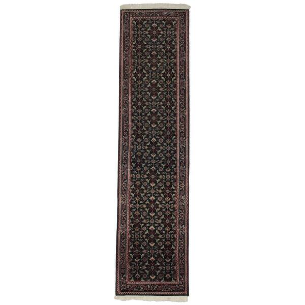 Canvello Hand Made Formal All Over Indo Tabriz Rug - 2'7'' X 10'1 ...