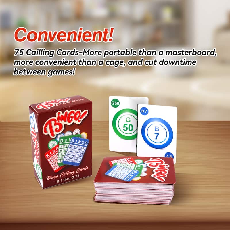 GSE™ Complete Bingo Game Set with 100 Bingo Cards, 1000 Bingo Chips ...