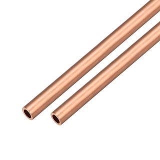 2Pcs 7mm Outside Diameter x 4mm Inside Diameter 500mm Copper Round Tube ...