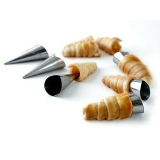 Norpro 8 pc Stainless Steel Mini Cream Horn Puff Pastry Mold Dessert ...