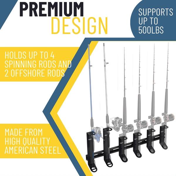 Koova Wall Mount Fishing Rod Holders & Reel Storage - Bed Bath & Beyond ...