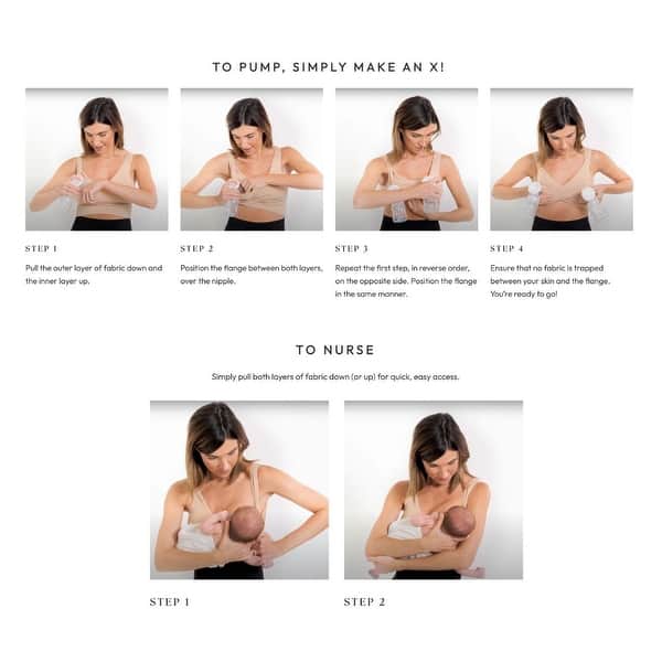 using nursing bra to pump