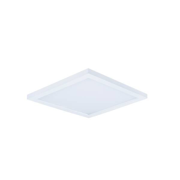 Maxim 57725WT Wafer 9" Wide LED Flush Mount Square Ceiling Fixture ...