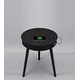 DecorTech Round End Table with Bluetooth Speaker and USB Charging Port ...