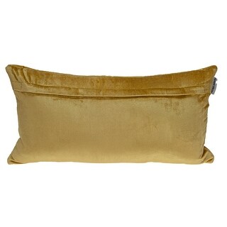 Parkland Collection Koko Transitional Quilted Yellow Throw Pillow - Bed ...