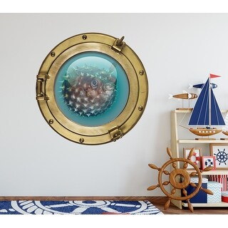 3D Porthole Window Decal Nautical Mural Kids - Bed Bath & Beyond - 31515499