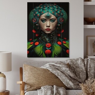 Designart "Avant Garde Fashion Portrait V" Woman Avant-Garde Print on ...