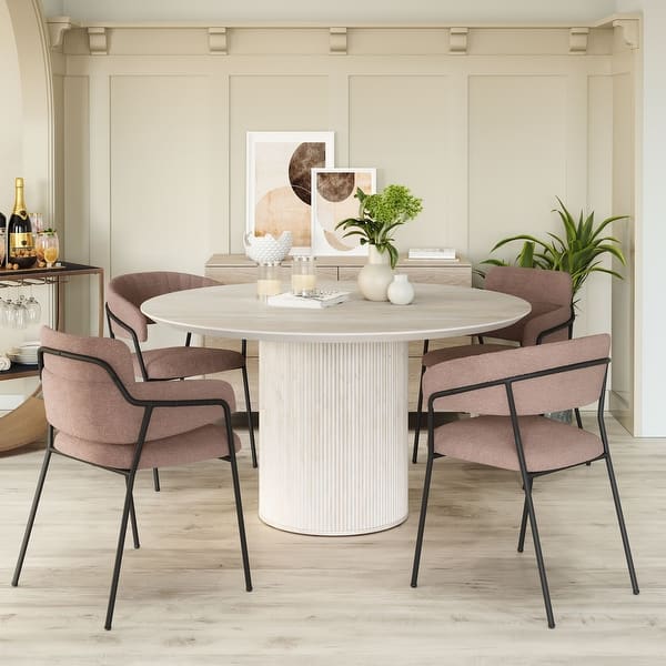 whitewashed dining table