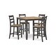 Signature Design by Ashley Gesthaven Natural/Brown Counter Height Dining Table and 4 Barstools ...