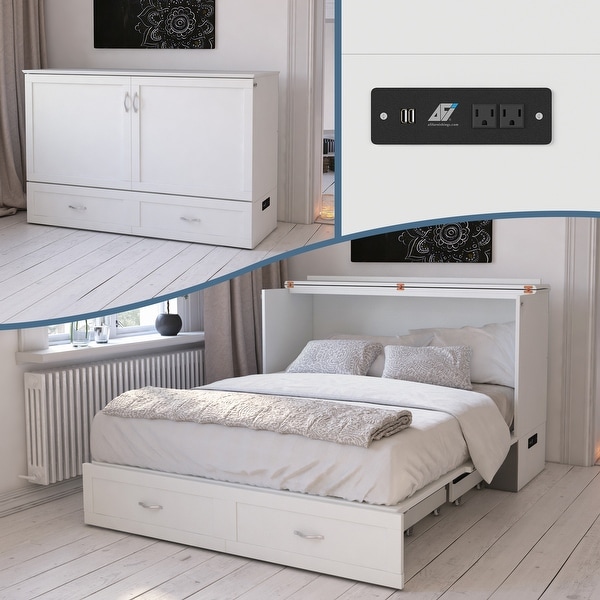 Hamilton Murphy Bed Chest with Mattress and Storage Drawer On Sale Bed Bath Beyond 26481484