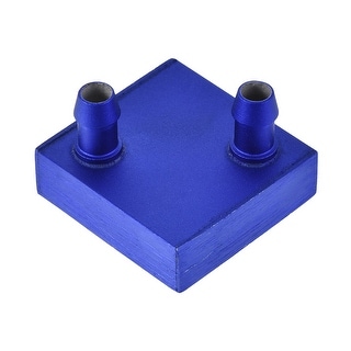 Aluminum Water Cooling Block 40x40mm Heatsink with Nozzle Upward Blue ...