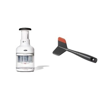 Good Grips Vegetable Chopper (White) and Ground Meat Chopper (Black ...