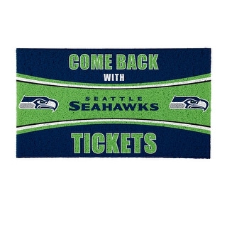 Seattle Seahawks 28 in. x 16 in. PVC "Come Back With Tickets" Trapper ...