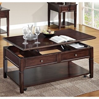 ACME Coffee Table with Lift Top, Walnut - Bed Bath & Beyond - 39615262