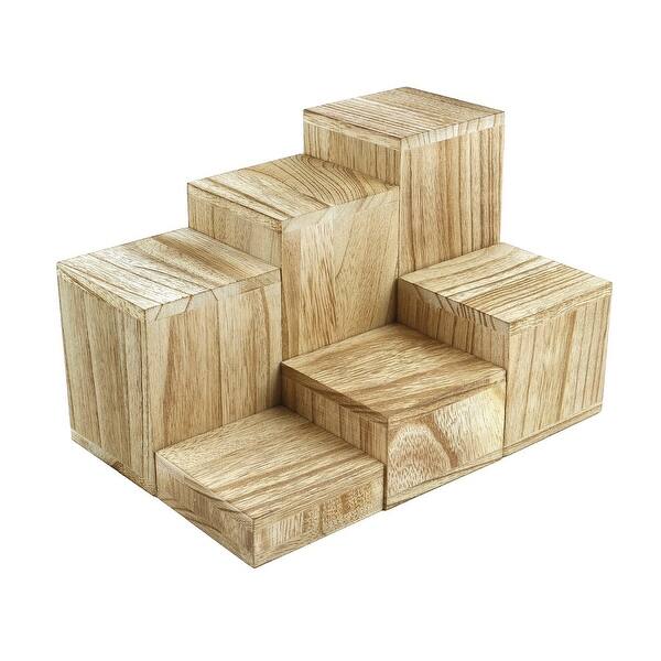 Wooden 6 Pcs Square Risers Accessories Stand - On Sale - Bed Bath ...