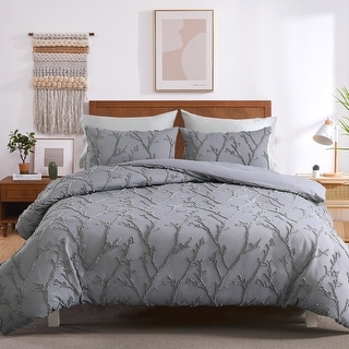 3 Piece Shabby Chic Branches Tufted Duvet Cover Set - Bed Bath & Beyond ...