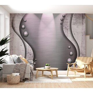 Peel & Stick Wall Mural - Metal Concrete Fantasy - Removable Wallpaper ...