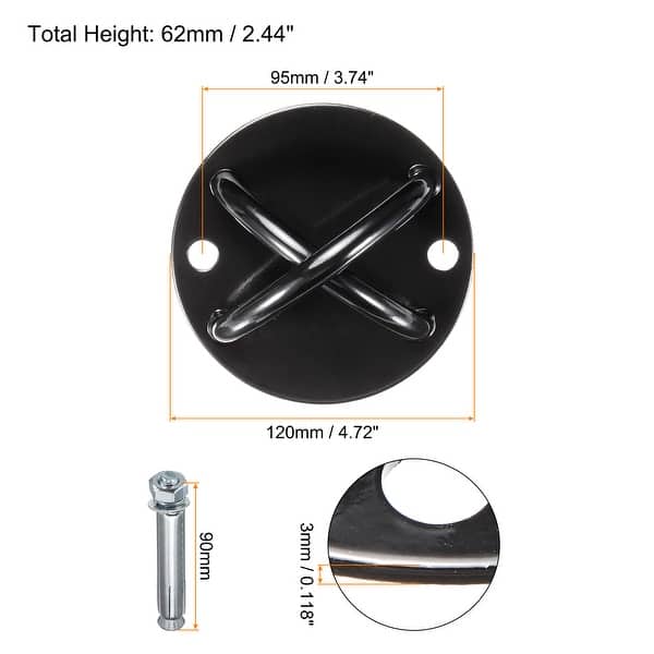 Wall Mount Bracket, 2 Hole Ceiling Hook with 2 Bolt for Suspension ...