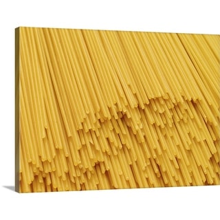 "Close-up of a pile of uncooked spaghetti" Canvas Wall Art - Bed Bath ...