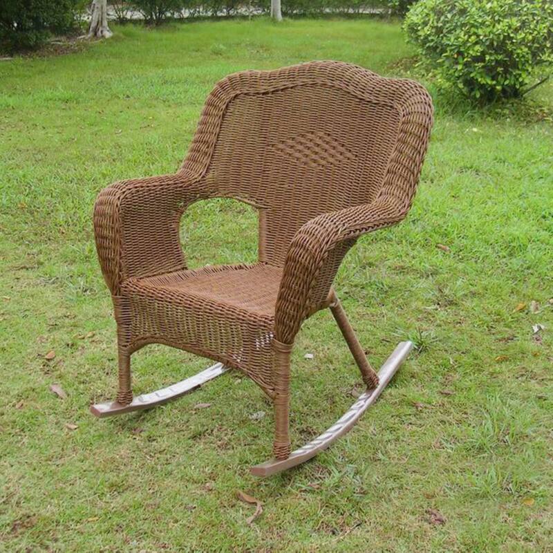 Maui Resin Wicker Porch Rocker (Set of 2) - On Sale - Overstock - 8300383