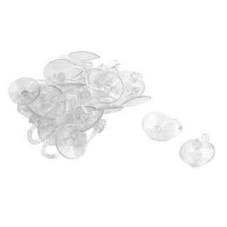 Rubber Coat Towels Holder Wall Hanging Suction Cup Hook 25mm Dia 22pcs ...