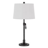 26 Inch Adjustable Metal Table Lamp with Latch, Heather Grey - Bed Bath ...