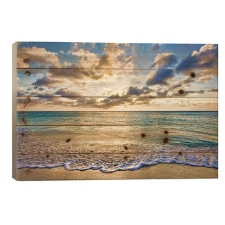 Golden Shimmer Print On Wood by Mark Paulda - Multi-Color - Bed Bath ...