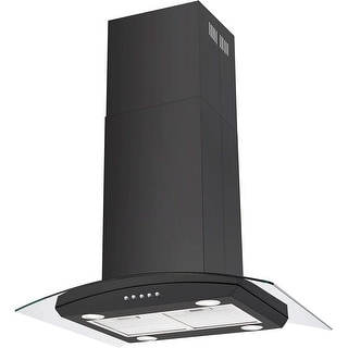 Tieasy 30 inch Stainless Steel Island Mount Range Hood 900 CFM Vent ...