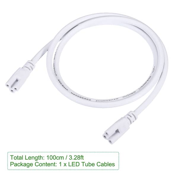 LED Tube Connector Female to Female Double End Extension Cord for LED ...