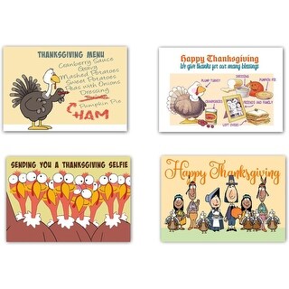 Stonehouse Collection Assorted Thanksgiving Postcards - 4 x 6 Happy ...