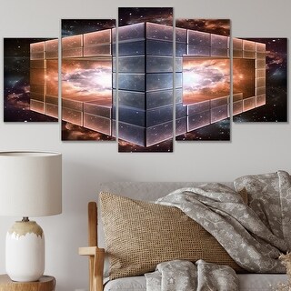 Designart "Block Universe Theory Space Galaxy I" Space Multipanel ...